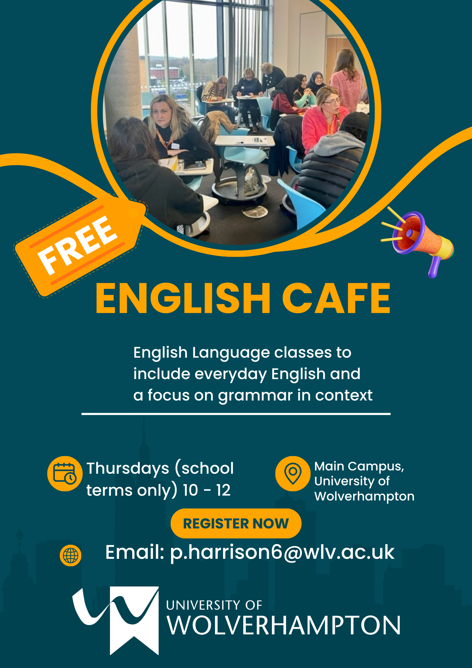 English cafe at Wolverhampton University - The Royal Wolverhampton NHS Trust